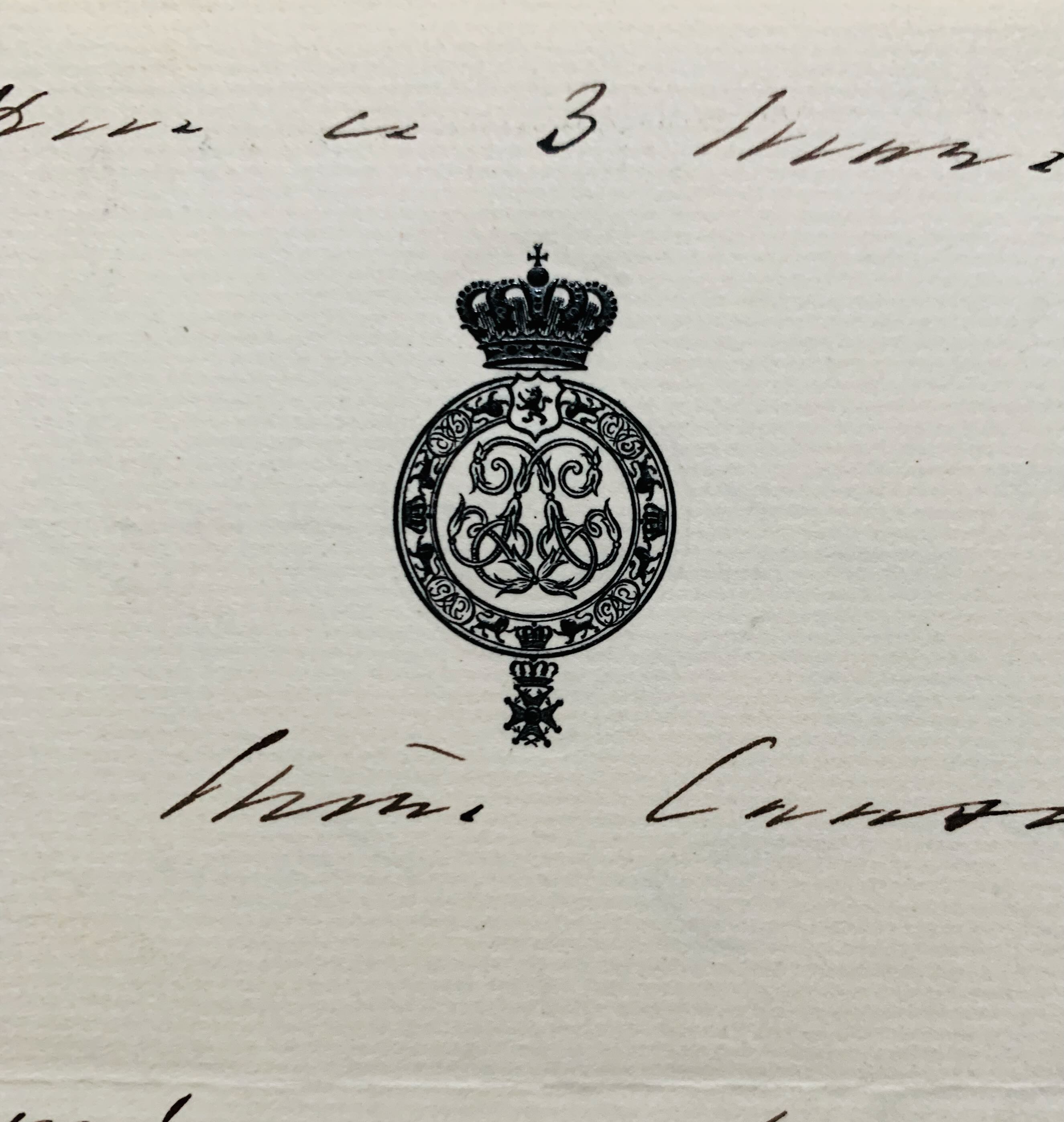 Le roi des Belges, Léopold II, pleure la mort du comte de Paris by ...