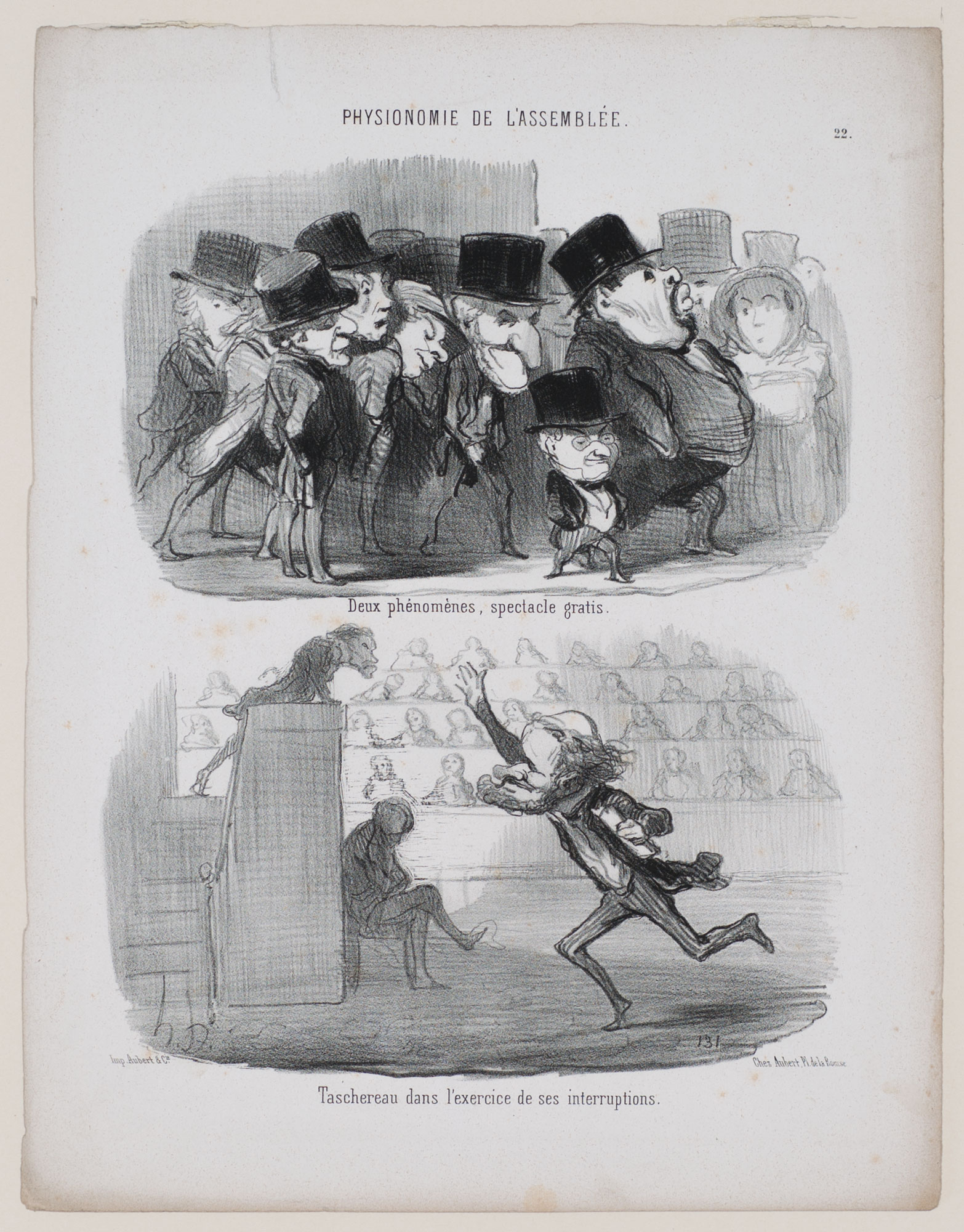 Deux phénomènes, spectacle gratis. Taschereau dans l'exercice de ses ...