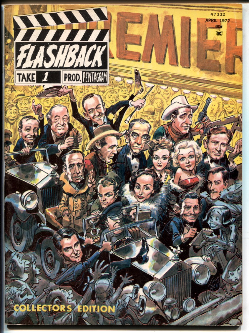 Flashback Magazine #1 April 1972- Jack Davis cover- movie fanzine ...