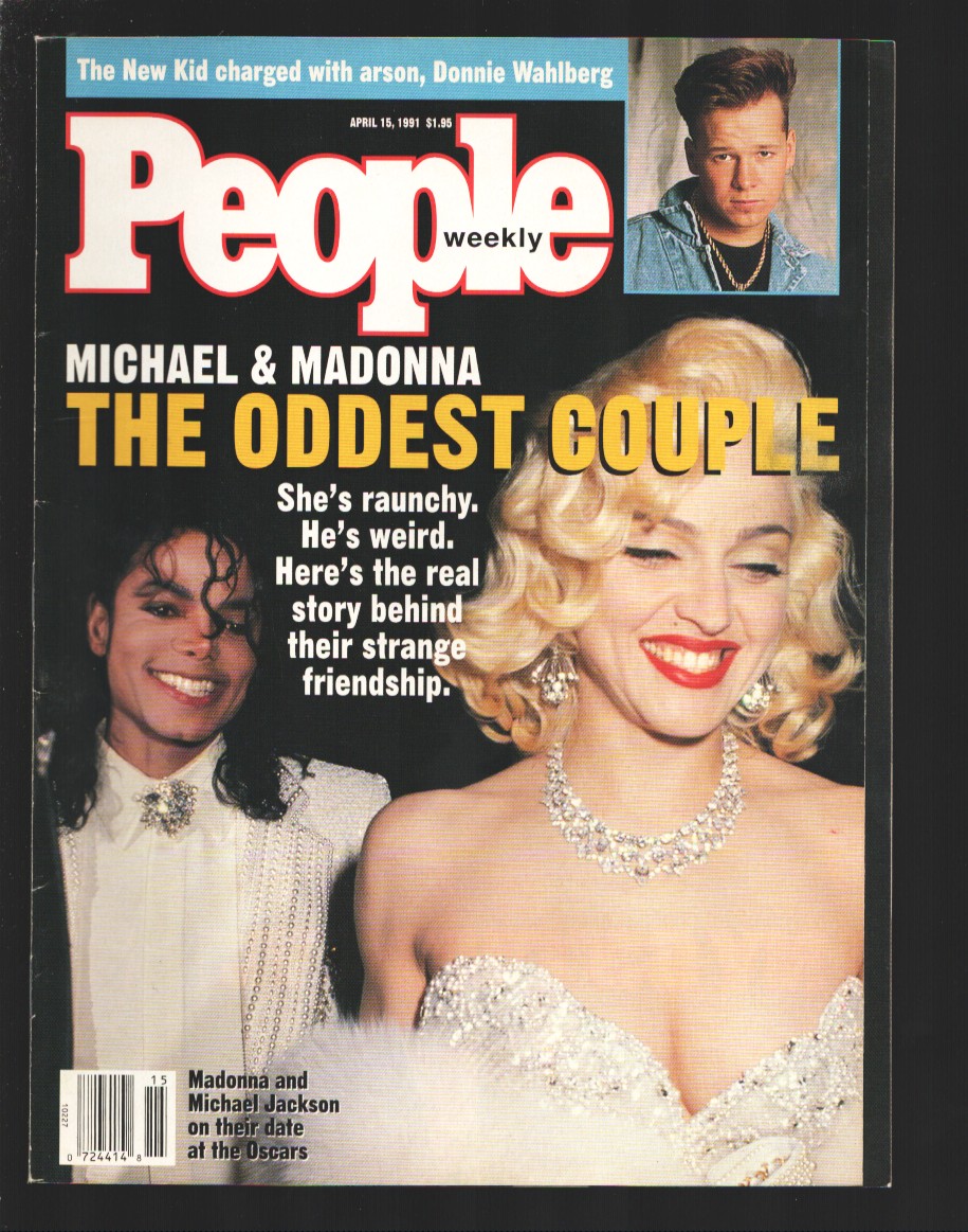 People Weekly 4/15/1991-Madonna & Michael Jackson-Donnie Wahlberg ...