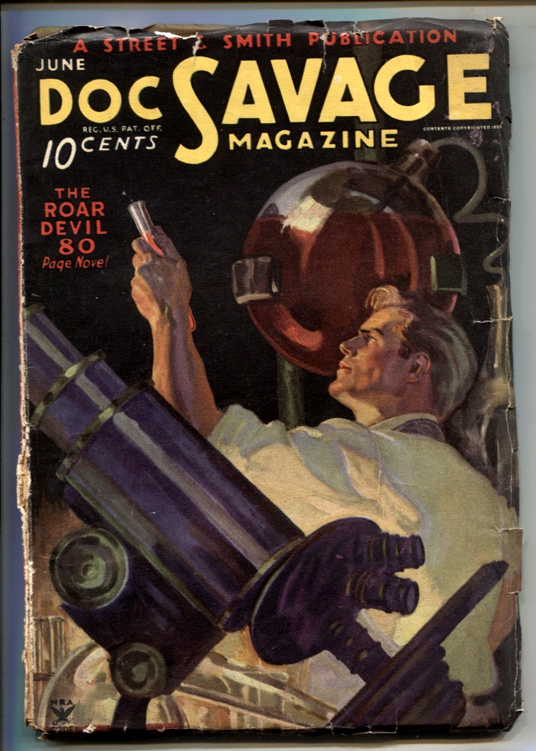 Doc Savage Pulp June 1935- The Roar Devil G/VG: (1935) Magazine ...
