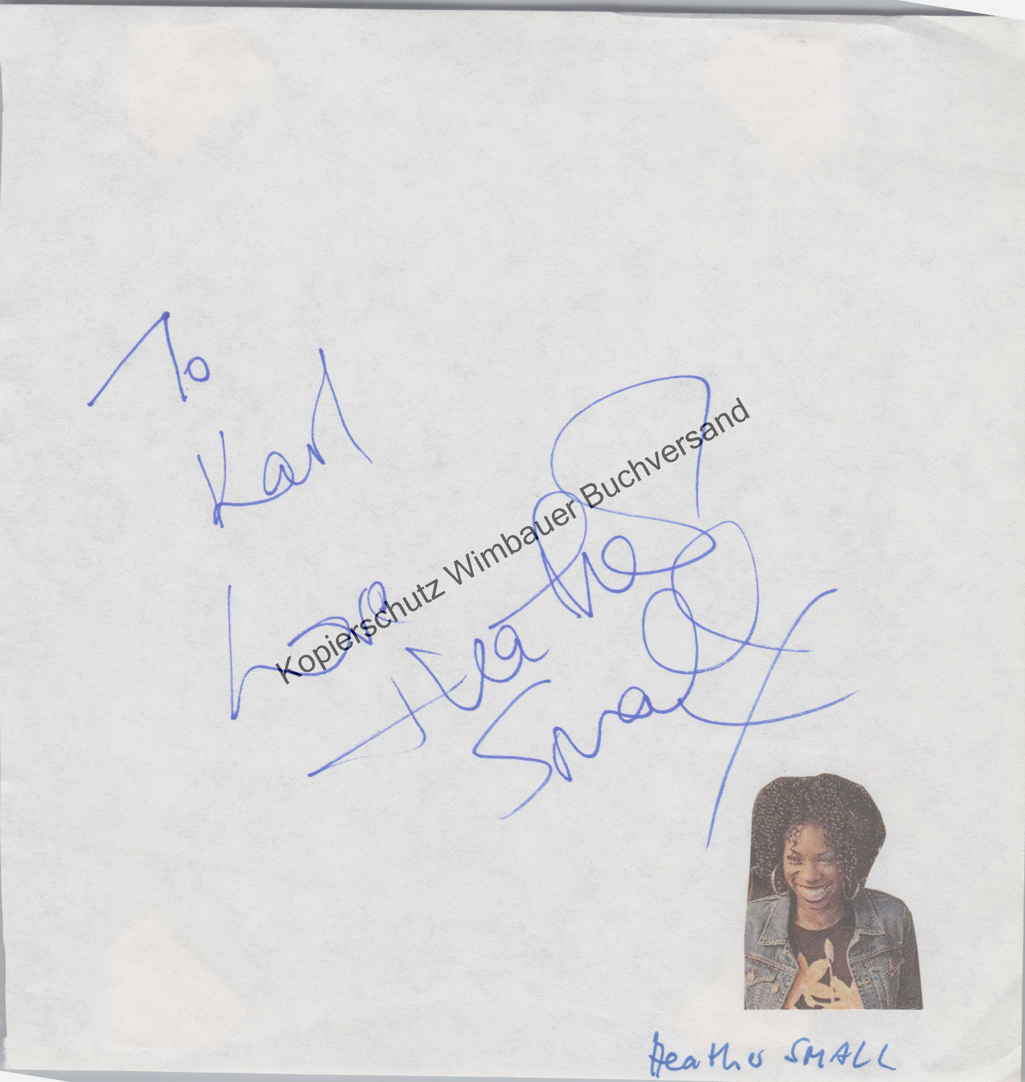 Original Autogramm Heather Small "M People"/// Autograph signiert ...