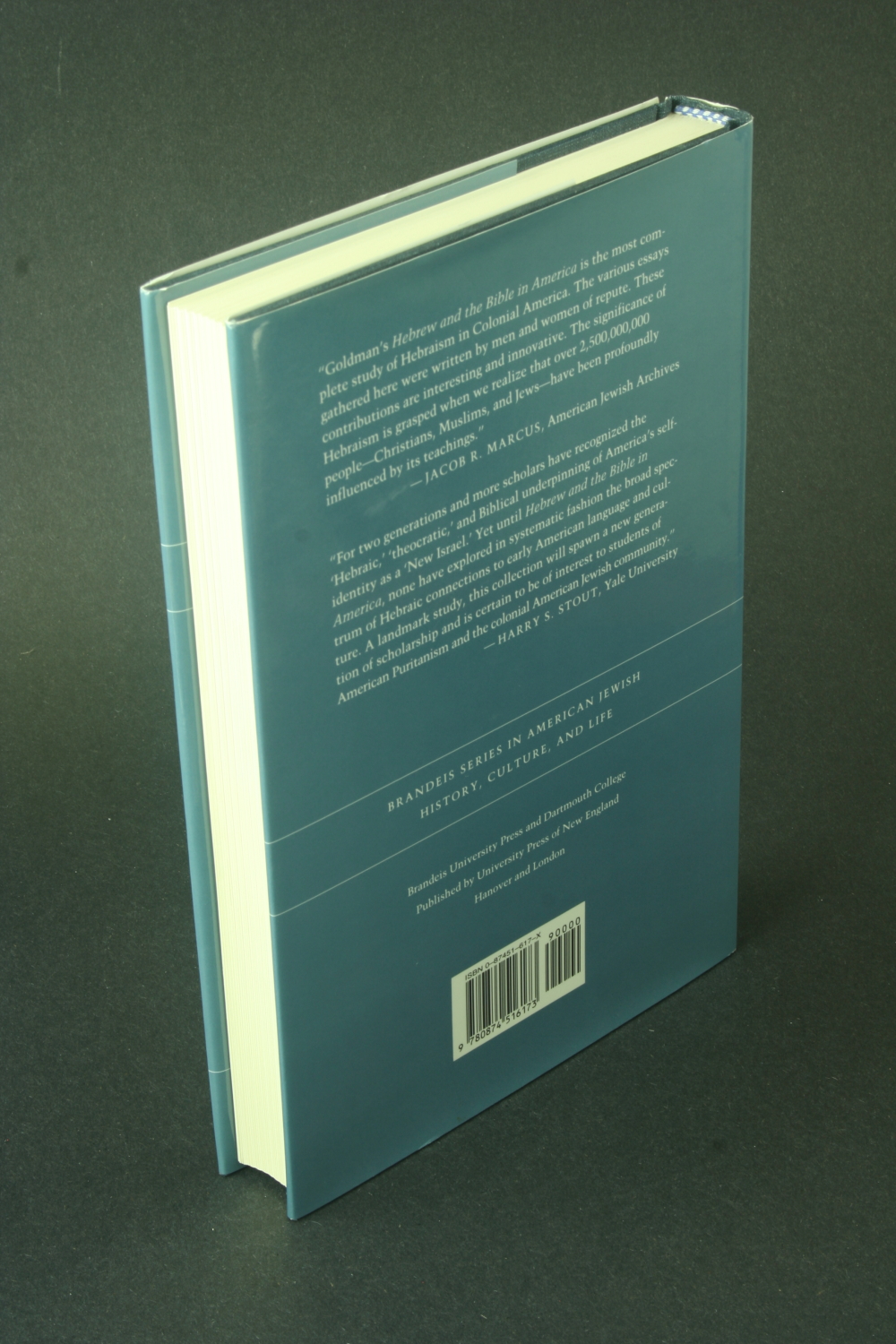 Hebrew and the Bible in America: the first two centuries. by Goldman ...