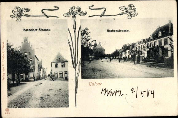 Ansichtskarte / Postkarte Kalkar am Niederrhein, Grabenstraße ...