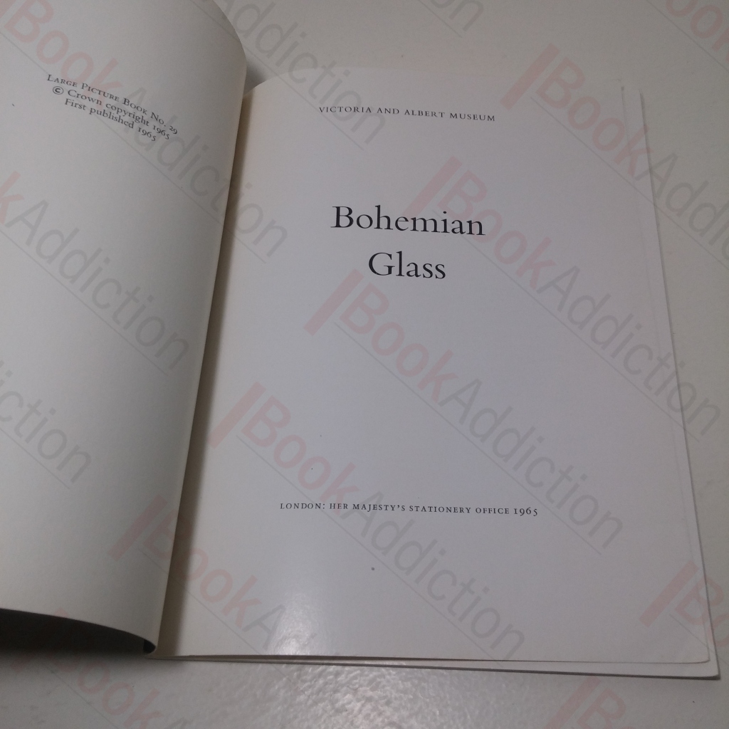 Bohemian Glass by Uresova, Libuse (introduction): Fair Softcover (1965 ...