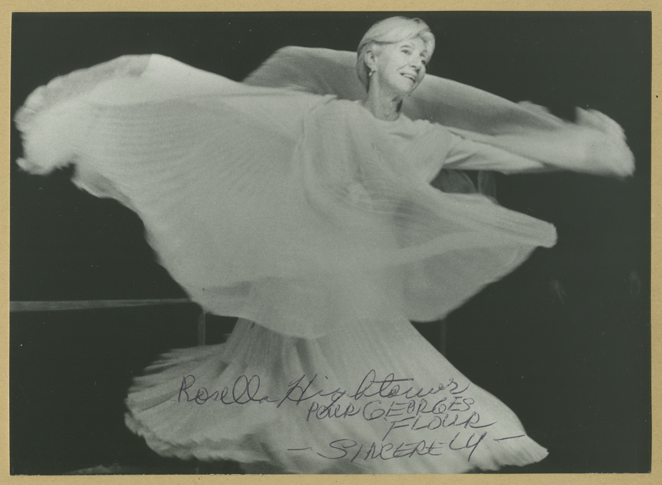 Rosella Hightower (1920-2008) - Signed photo - Cannes 90s by Rosella ...