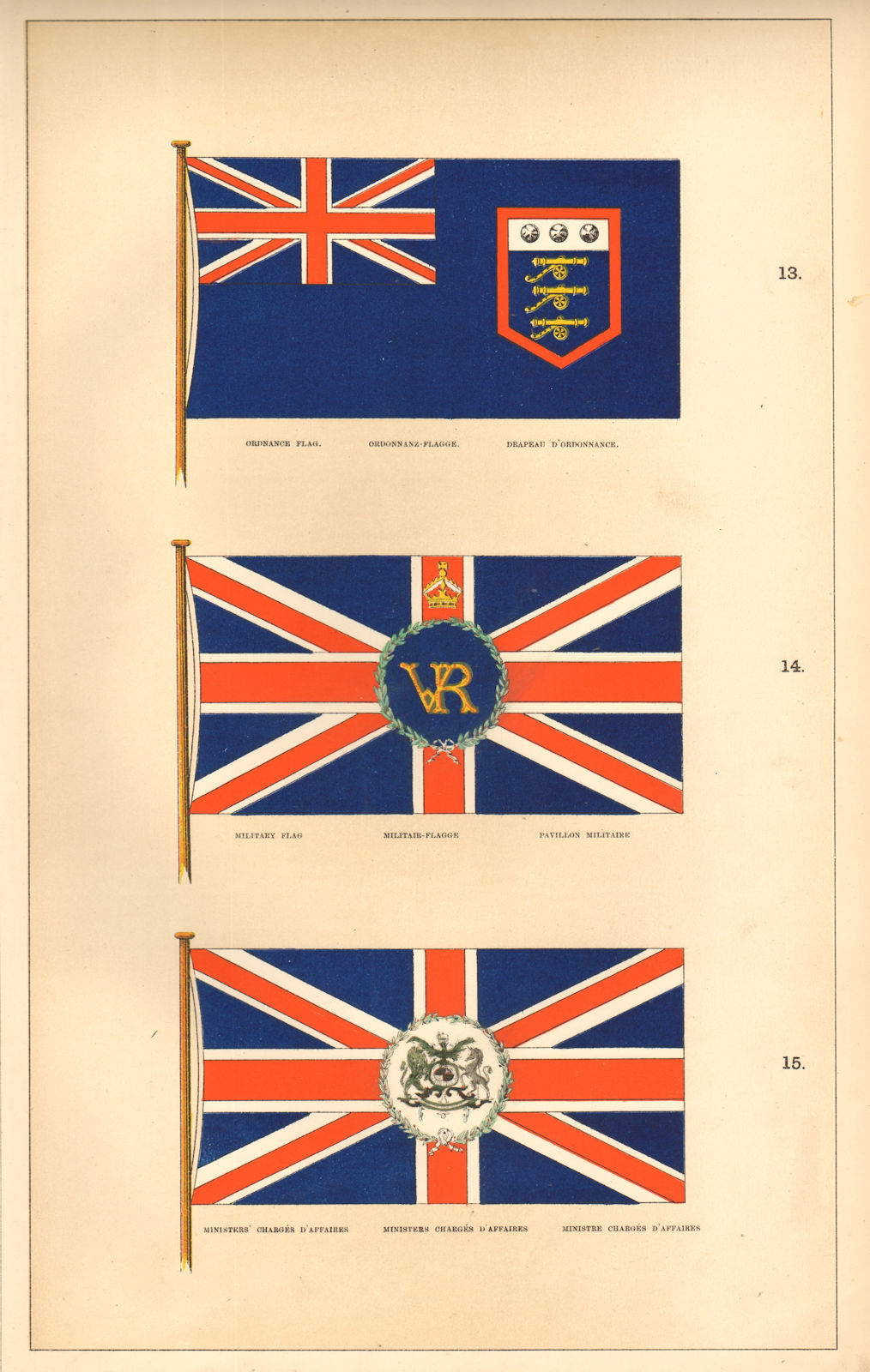 13. Ordnance Flag, Ordonnanz-Flagge, Drapeau D'Ordonnance; 14. Military ...