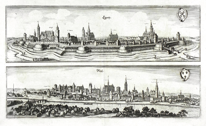 Lignitz. Nijß by Merian, Matthäus: (1650) Map | Antikvariat Krenek
