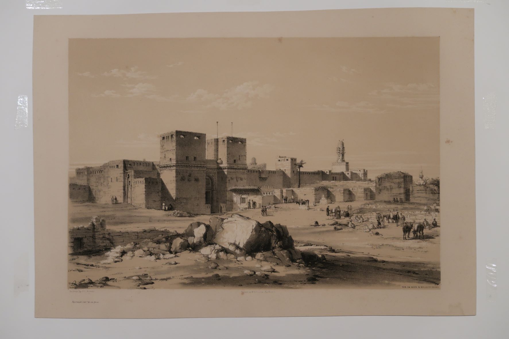 Kairo. `Báb en Nasr & Walls of Cairo`. Blick vom freien Vorfeld mit ...