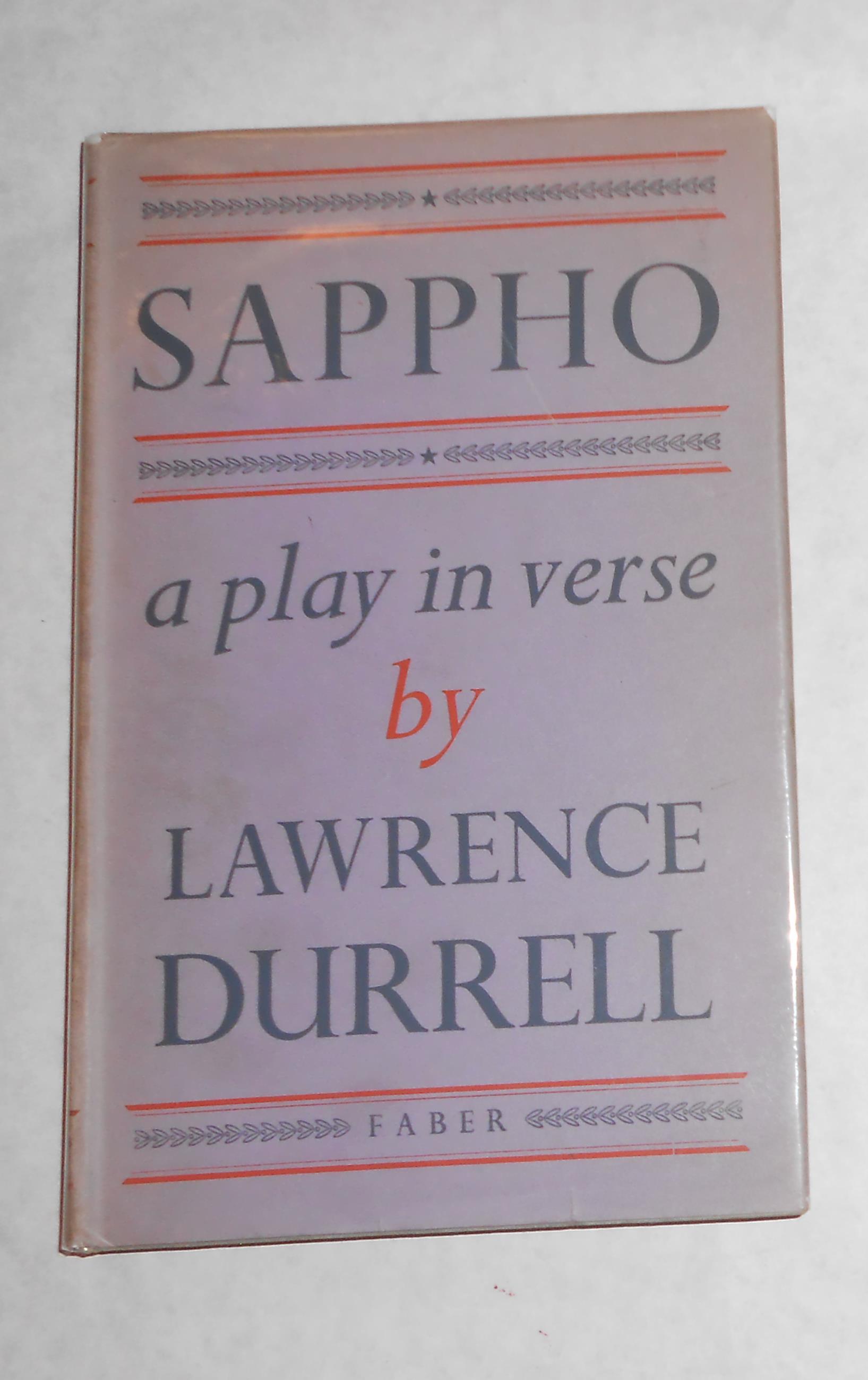 Sappho - A Play in Verse by DURRELL, Lawrence: HARDCOVER (1950) 1st ...