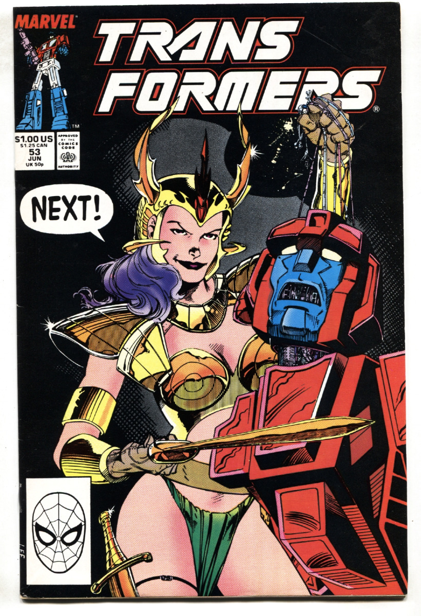 Transformers #53-1989-jim Lee Cover marvel comic book: (1989) Cómic | DTA Collectibles