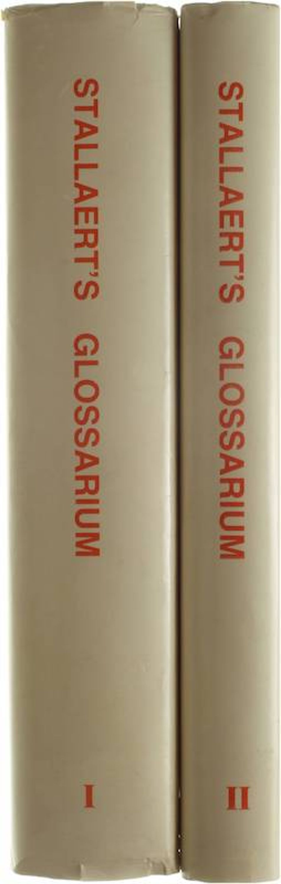 Stallaert's glossarium Deel I + II by Karel Stallaert Frans ...