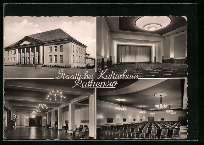 Ansichtskarte Rathenow, Staatliches Kulturhaus: Manuskript ...