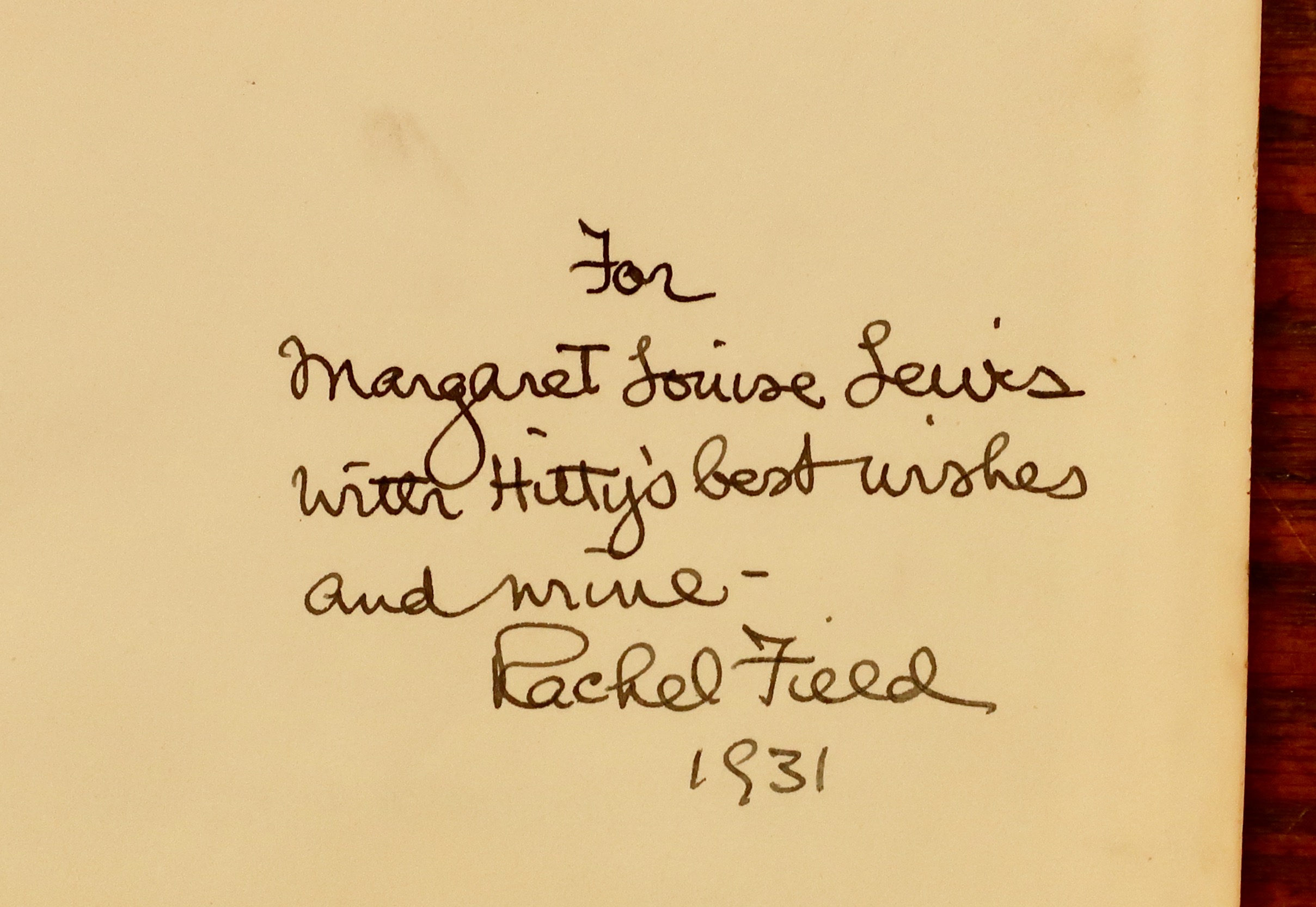 HITTY HER FIRST HUNDRED YEARS by Rachel Field, illustrated by Dorothy ...