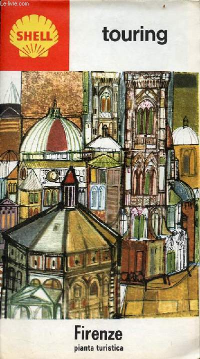 Un plan en couleur délpiant : Touring Firenze pianta turistica - shell ...