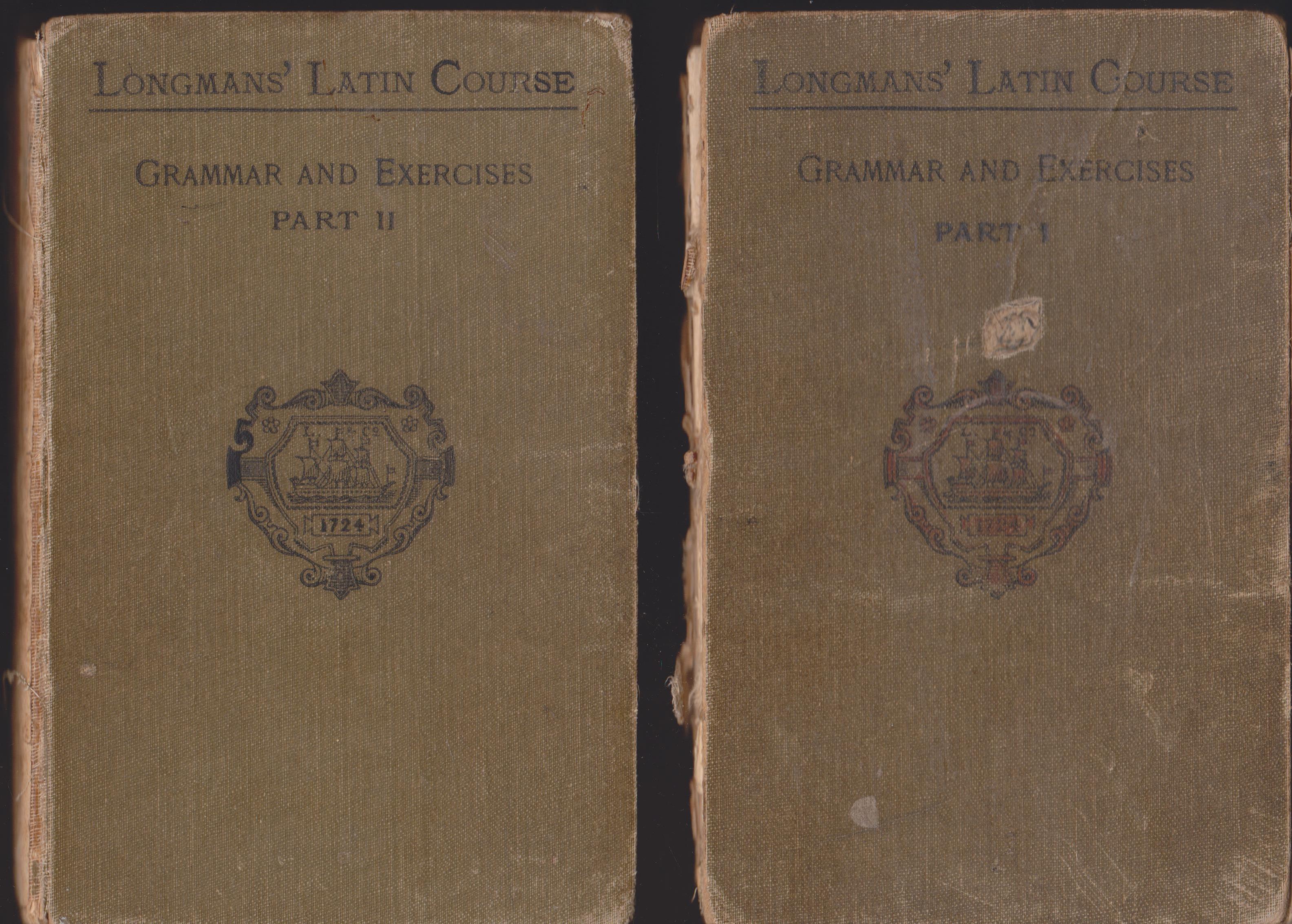 Longman's Latin Course - Grammar and Exercises Parts 1 and 2 (2 volumes ...