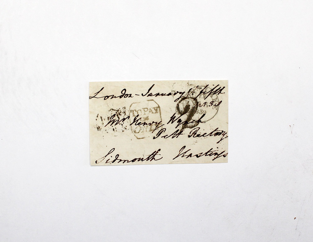 An Original Postal Free Front Hand Written and Signed by Former Prime ...