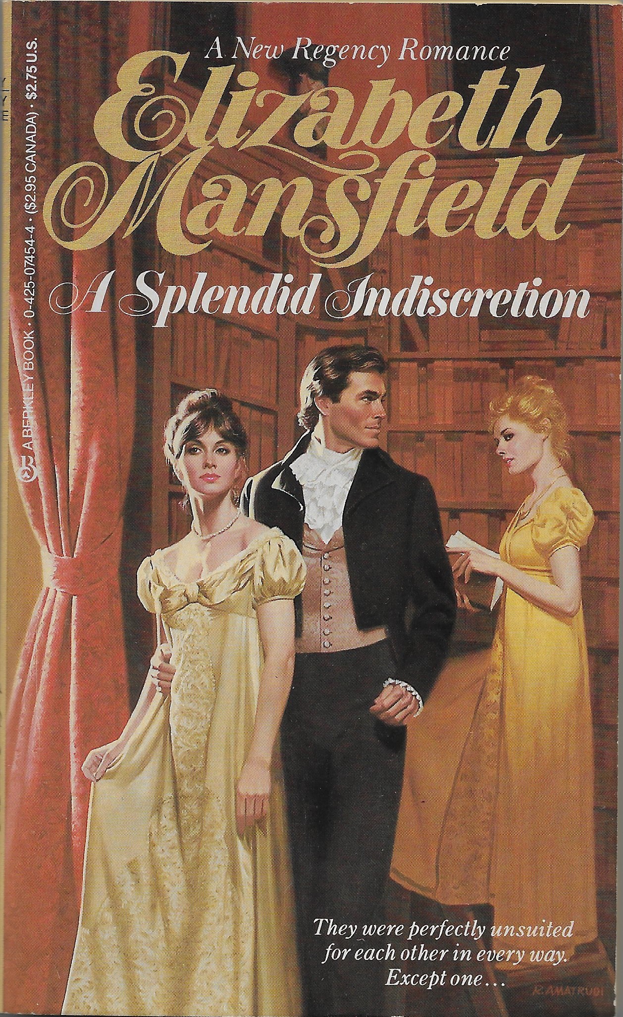 A Splendid Indiscretion by Elizabeth Mansfield: Near Fine Mass Market ...