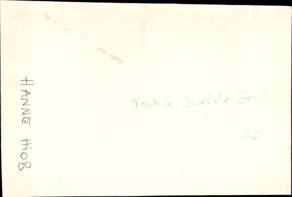 Foto Schauspielerin Hanne Hiob, Portrait, Autogramm, Tochter von ...
