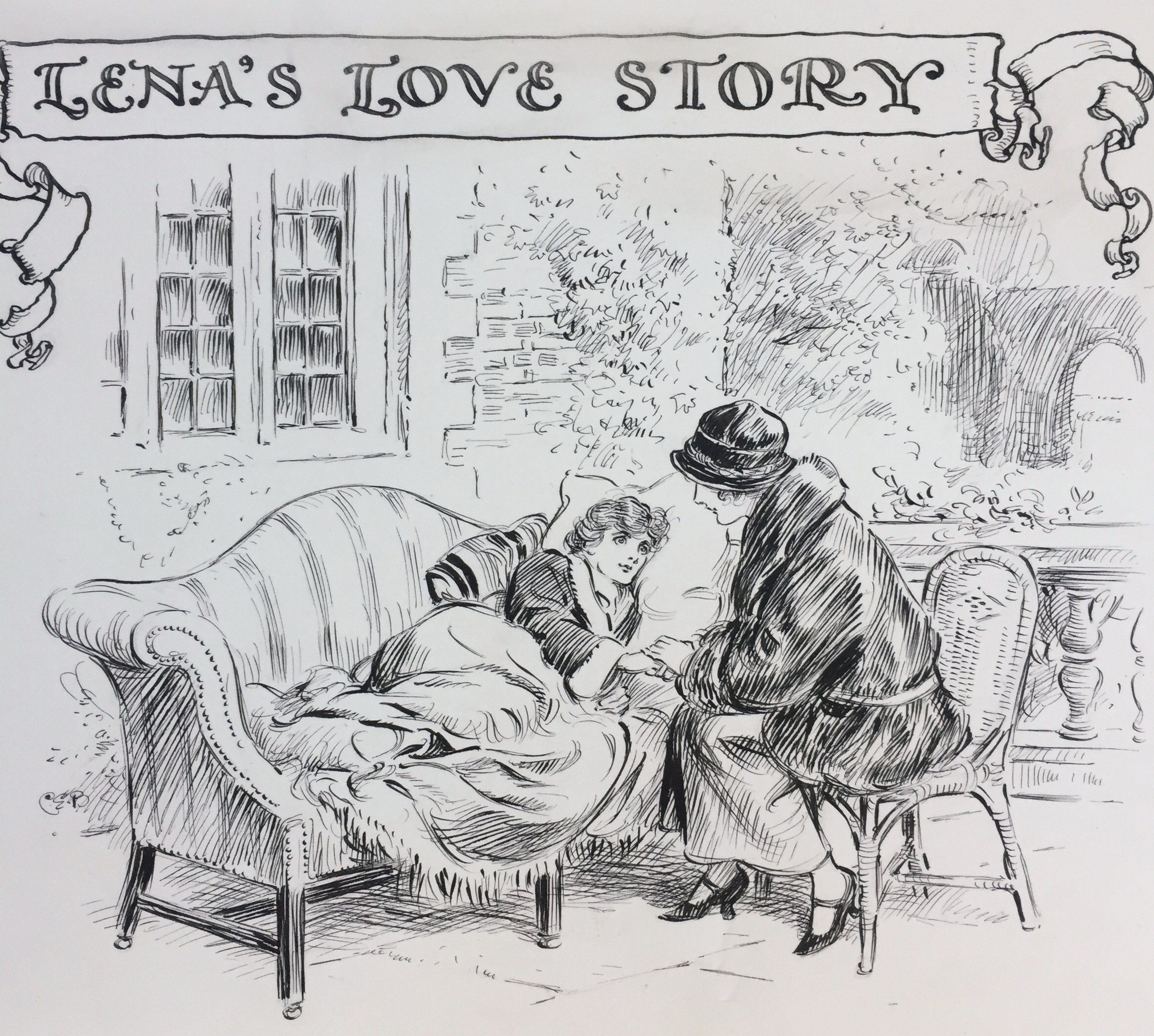 Original Signed Pen and Ink Drawing for Annette Reid's "Off The High ...