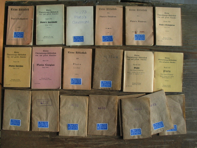 Plato. 20 Bände. Euthyphron, Gastmahl, Phädrus, Protagoras, Gorgias ...