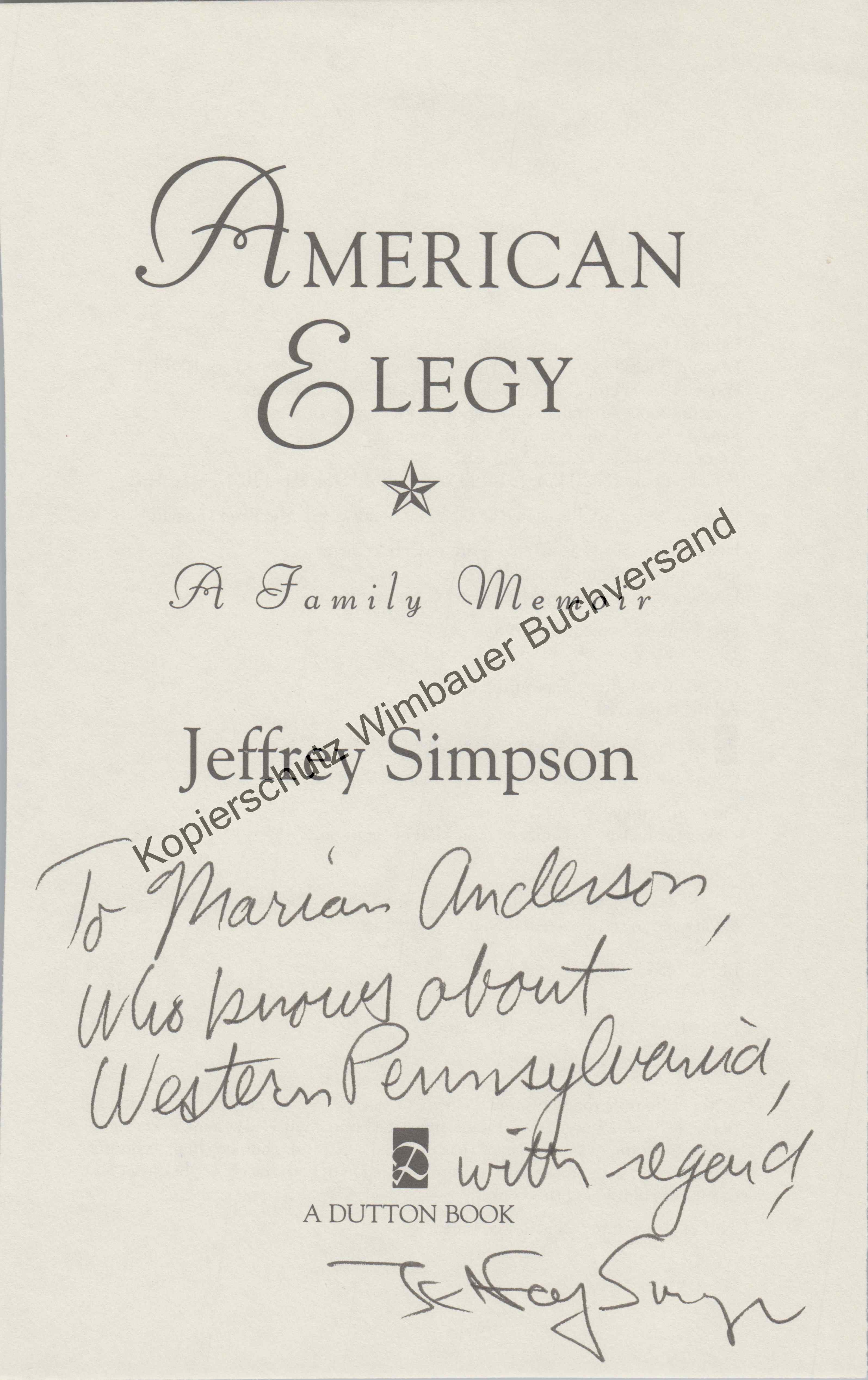 Original Autogramm Jeffrey Simpson /// Autograph signiert signed signee ...