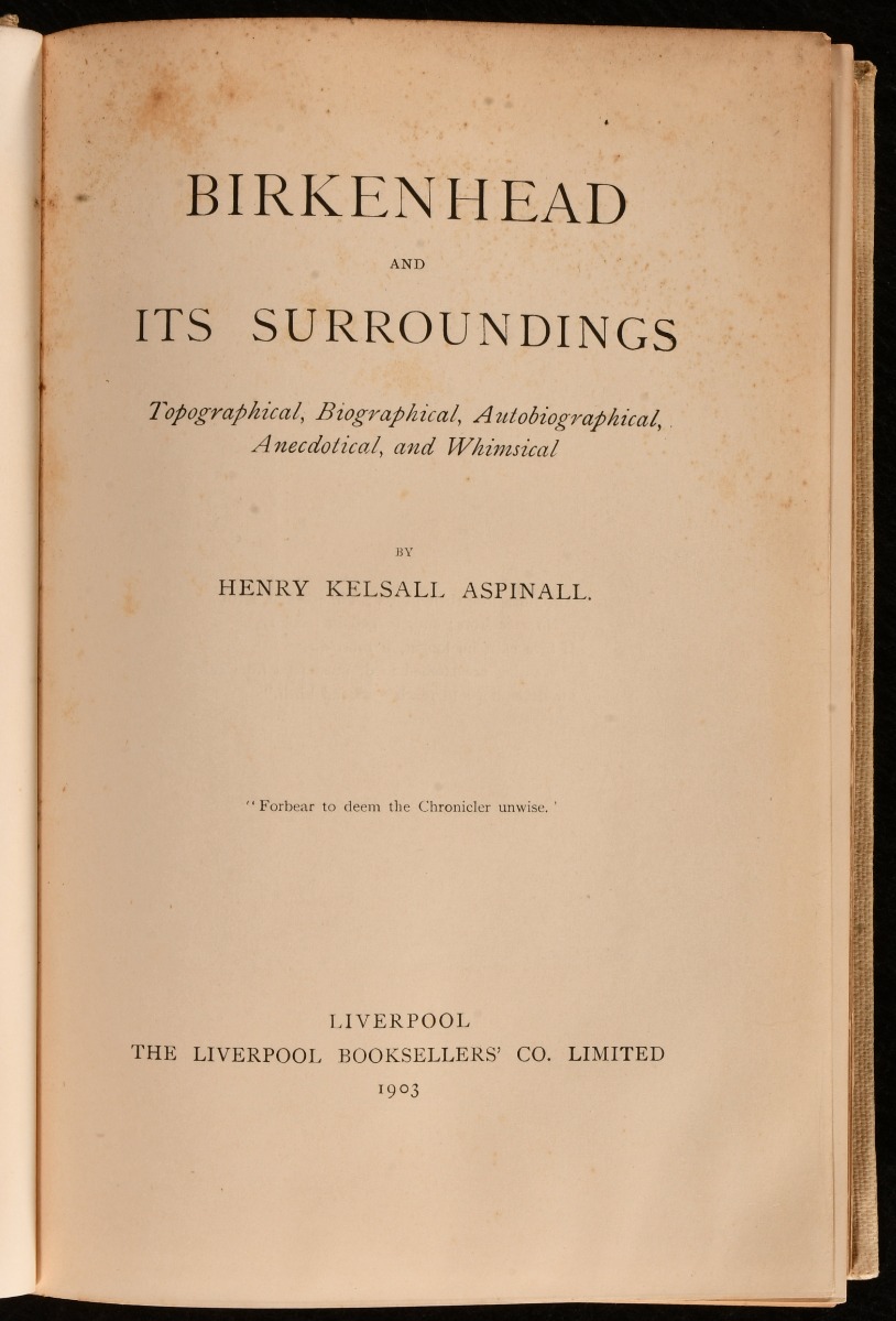 Birkenhead and its Surroundings by Henry Kelsall Aspinal: Good Cloth ...