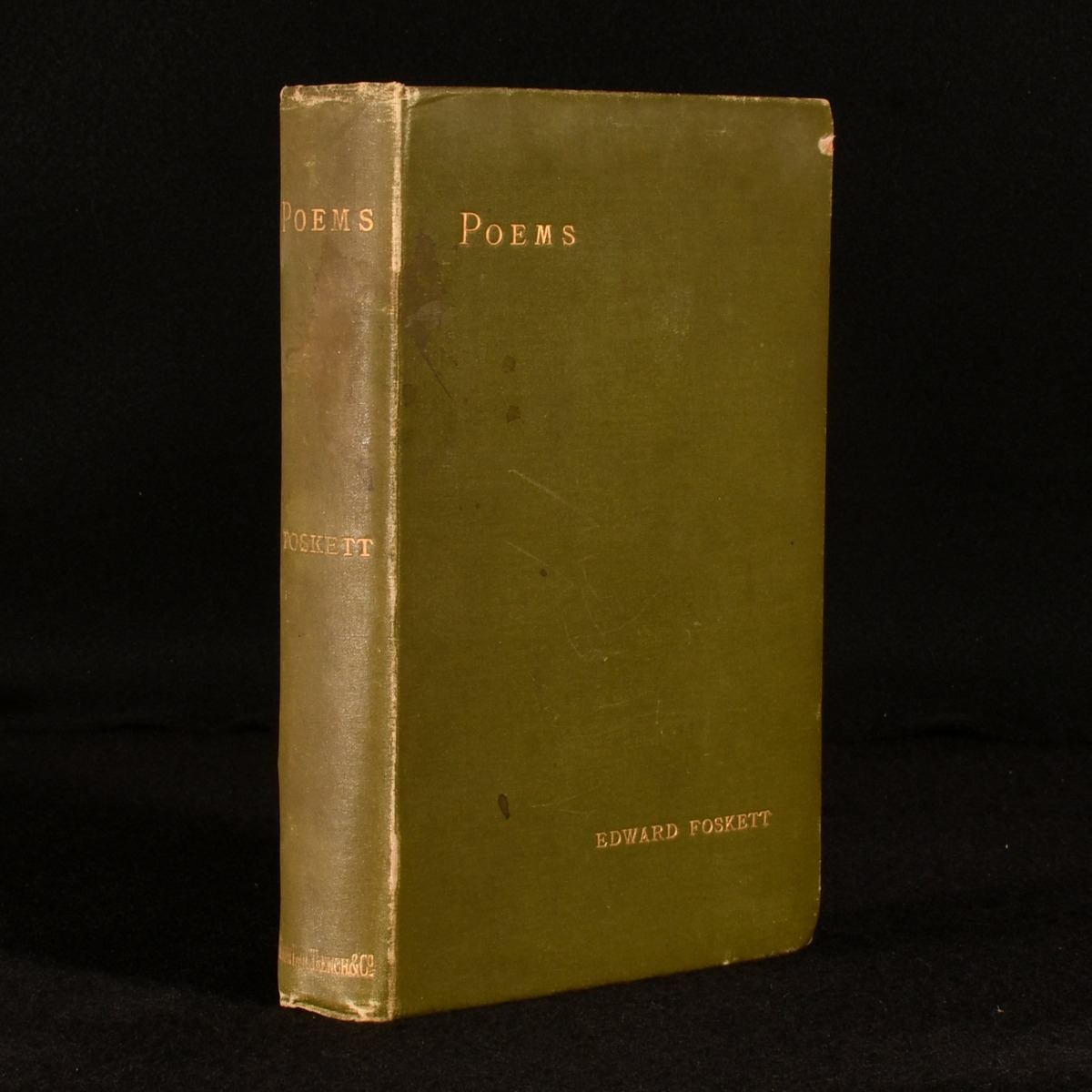 Poems by Edward Foskett: Very Good Cloth (1886) First edition. | Rooke ...