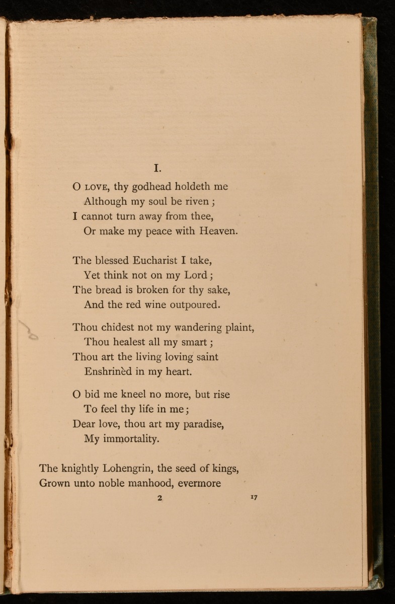 The Legend of Lohengrin and Other Poems by Will Foster: Very Good ...