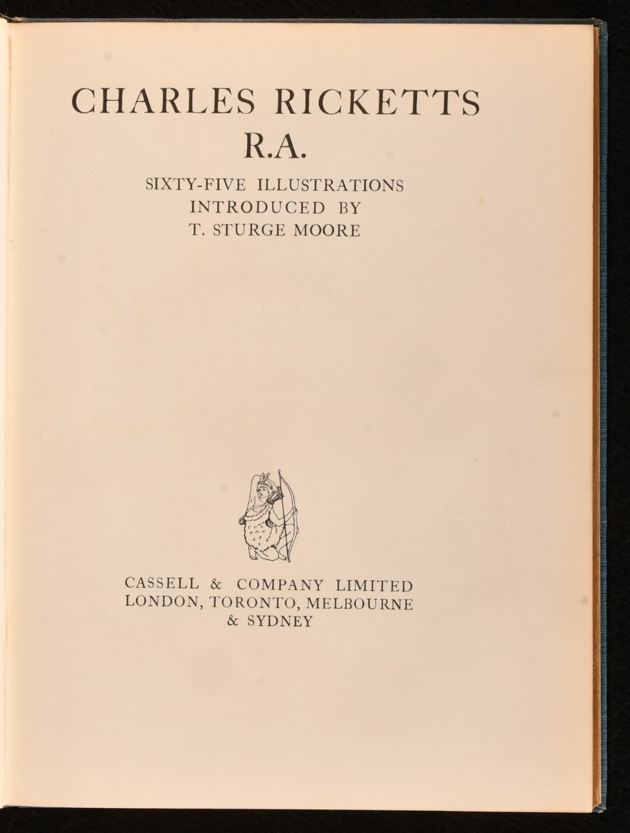 Charles Ricketts R.A. Sixty-five Illustrations Introduced by T. Sturge ...