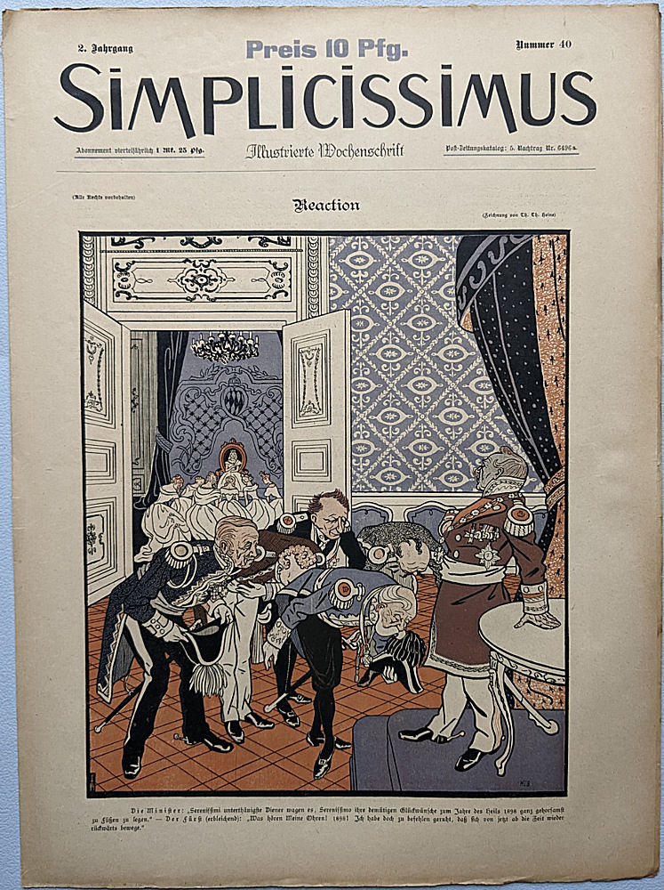 Zeitschrift: SIMPLICISSIMUS Illustrierte Wochenschrift 2. Jahrgang Heft ...