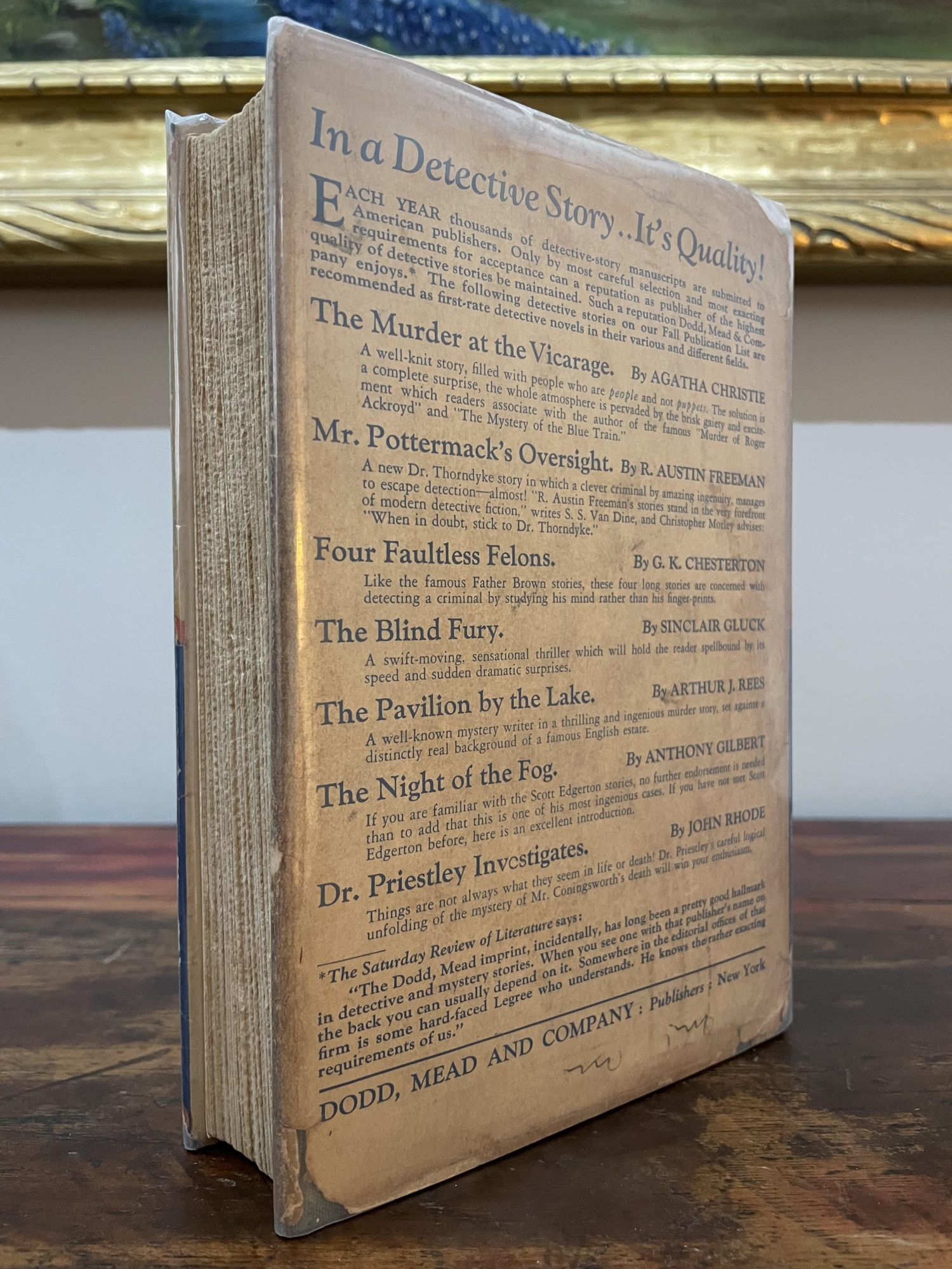 The Murder at the Vicarage by Agatha Christie: Very Good (1930) First ...