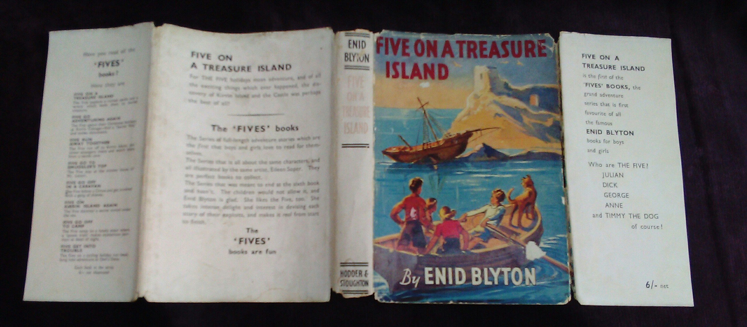 Five on a Treasure Island by Enid Blyton: Very Good Hardcover (1949 ...