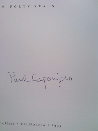 Paul Caponigro Masterworks from 40 Years by Paul Caponigro: Very Good ...