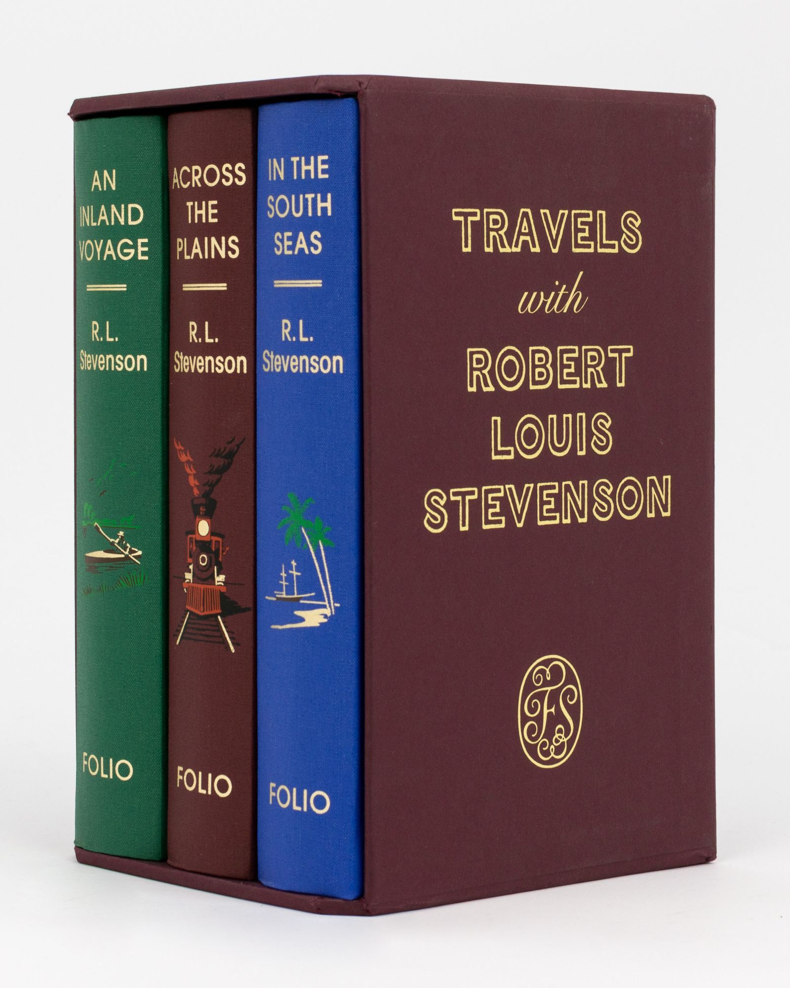 Travels with Robert Louis Stevenson. [A three-volume boxed set ...