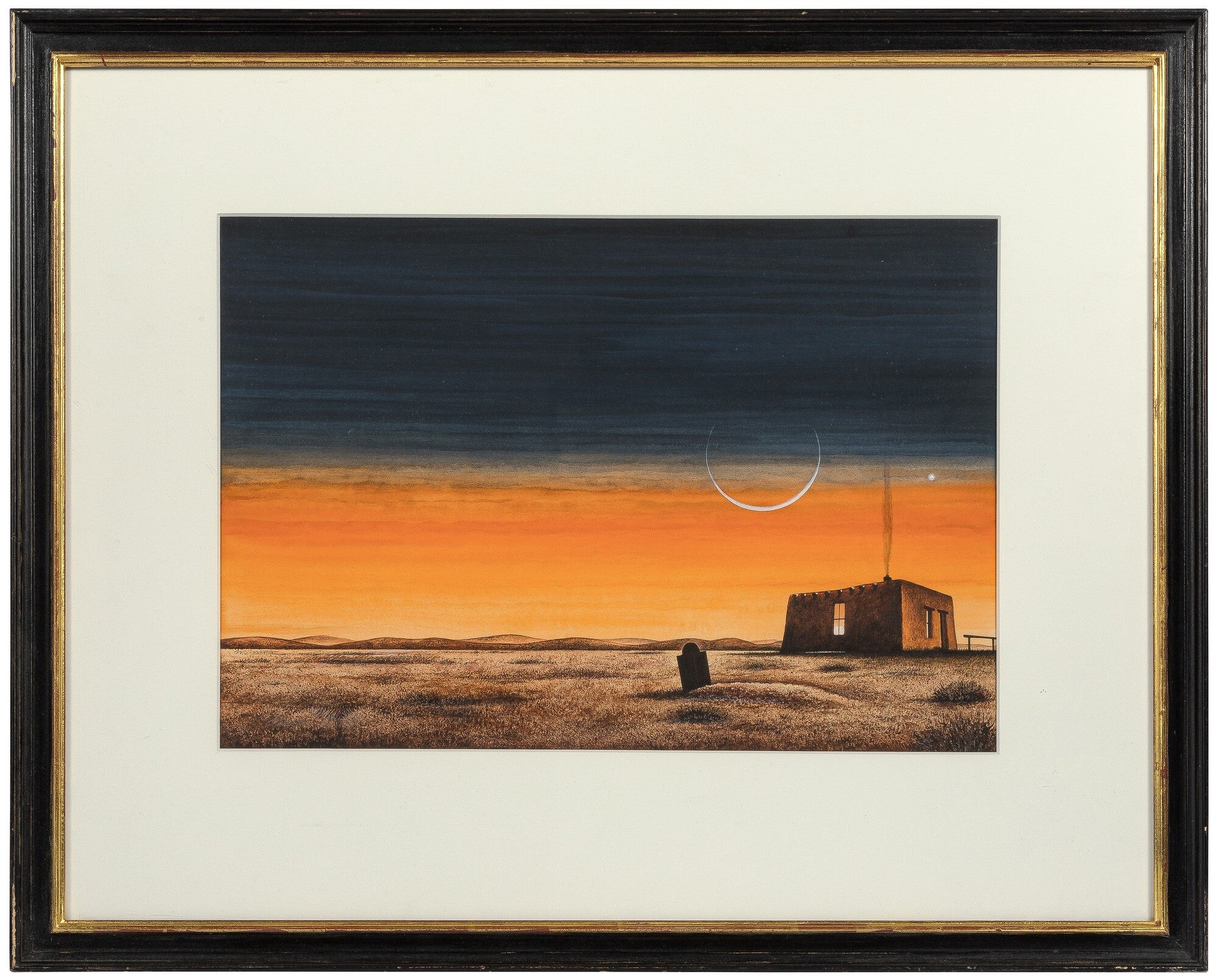 [Original Art]: Dust Jacket Art for Larry McMurtry's "Anything for ...