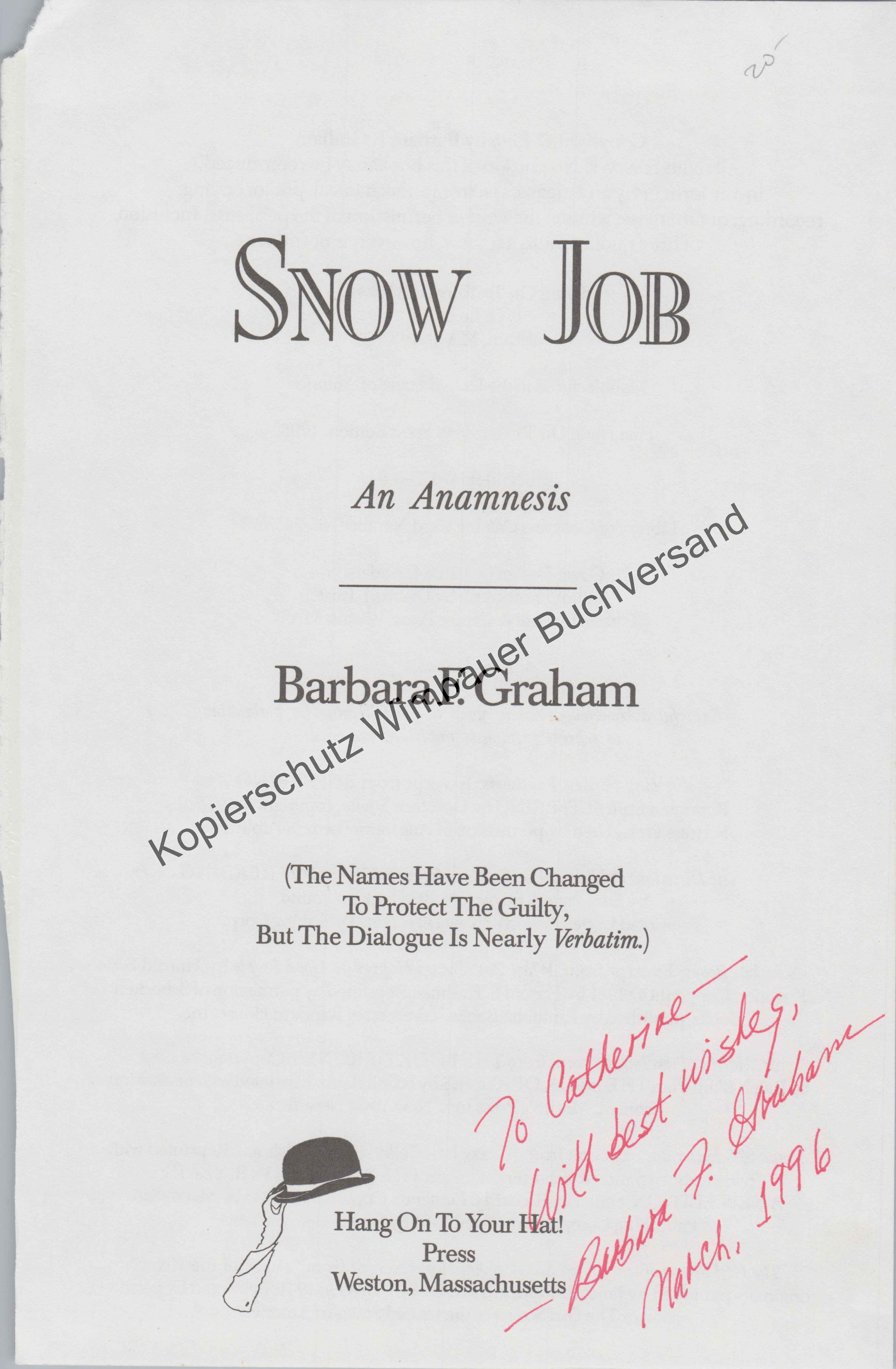 Original Autogramm Barbara F. Graham /// Autograph signiert signed ...