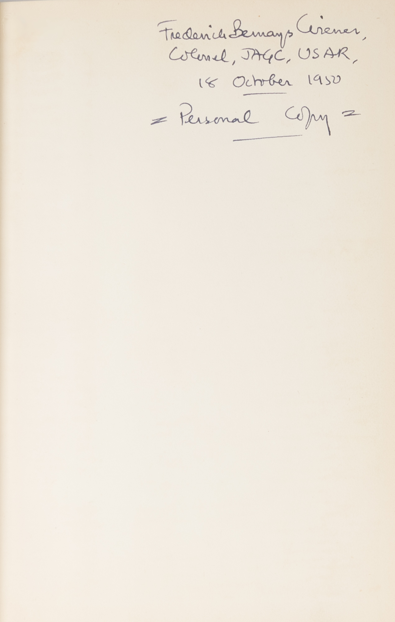 The Uniform Code of Military Justice, The Author's Personal Copy by ...