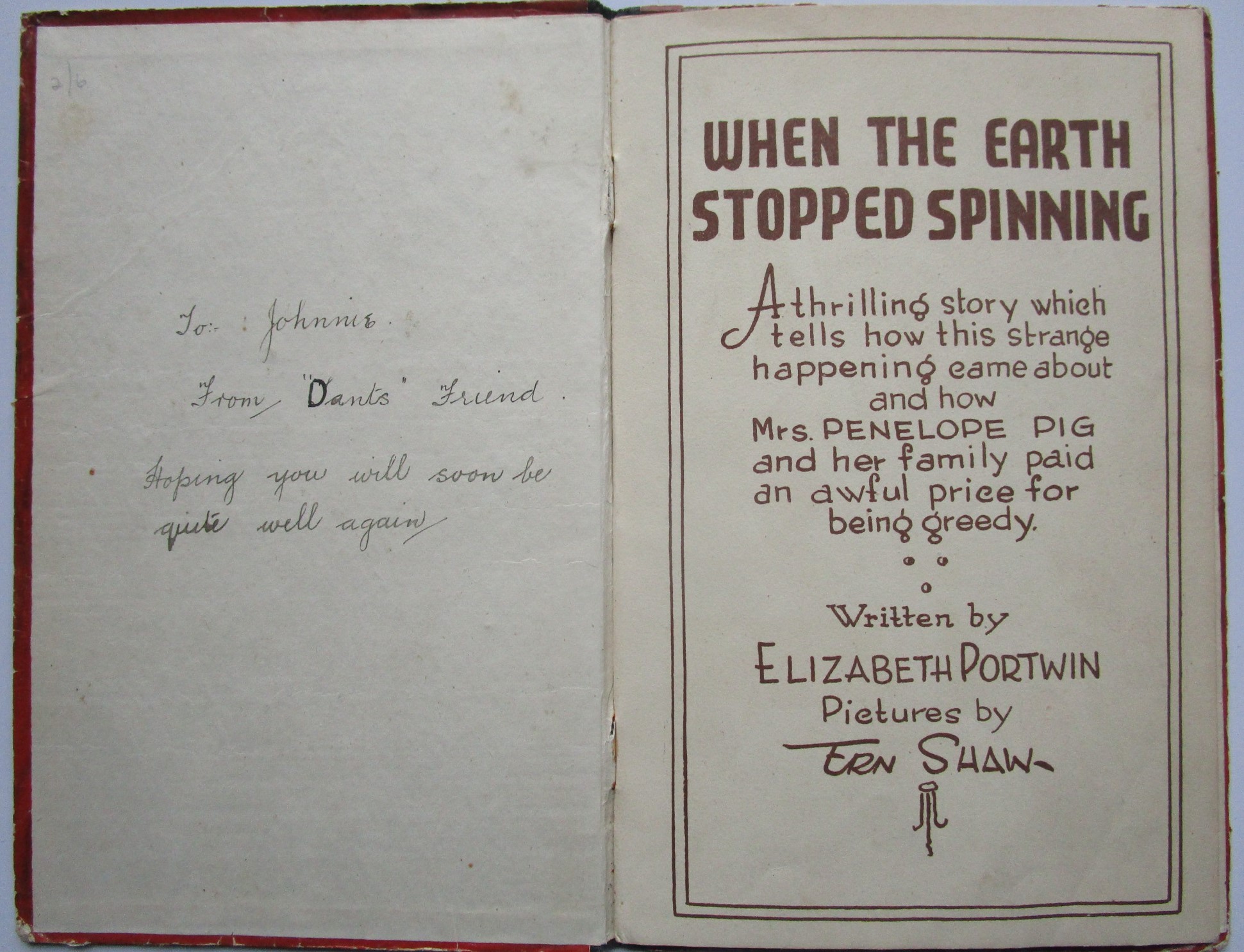 WHEN THE EARTH STOPPED SPINNING ( Children's Science Fiction, Inner ...