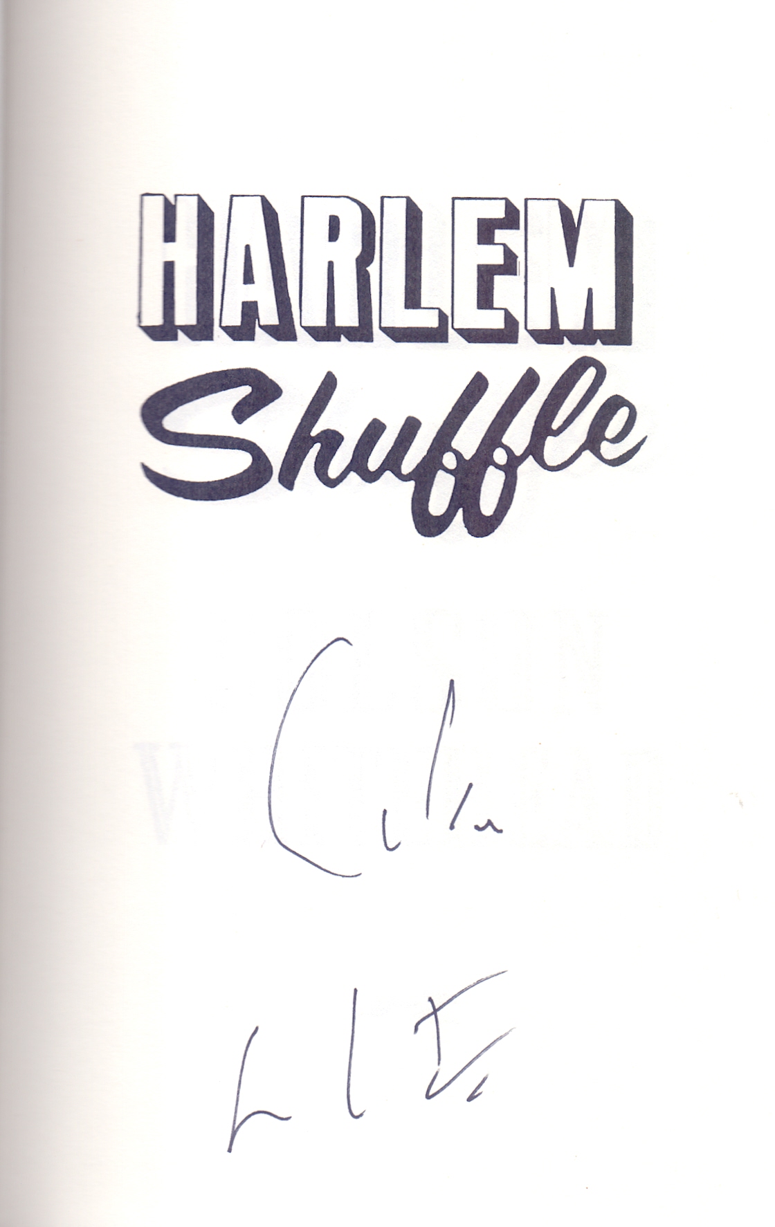 Harlem Shuffle *SIGNED First Edition, 1st printing* by WHITEHEAD ...