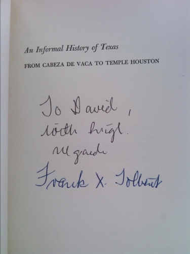 An informal history of Texas,: From Cabeza de Vaca to Temple Houston by ...