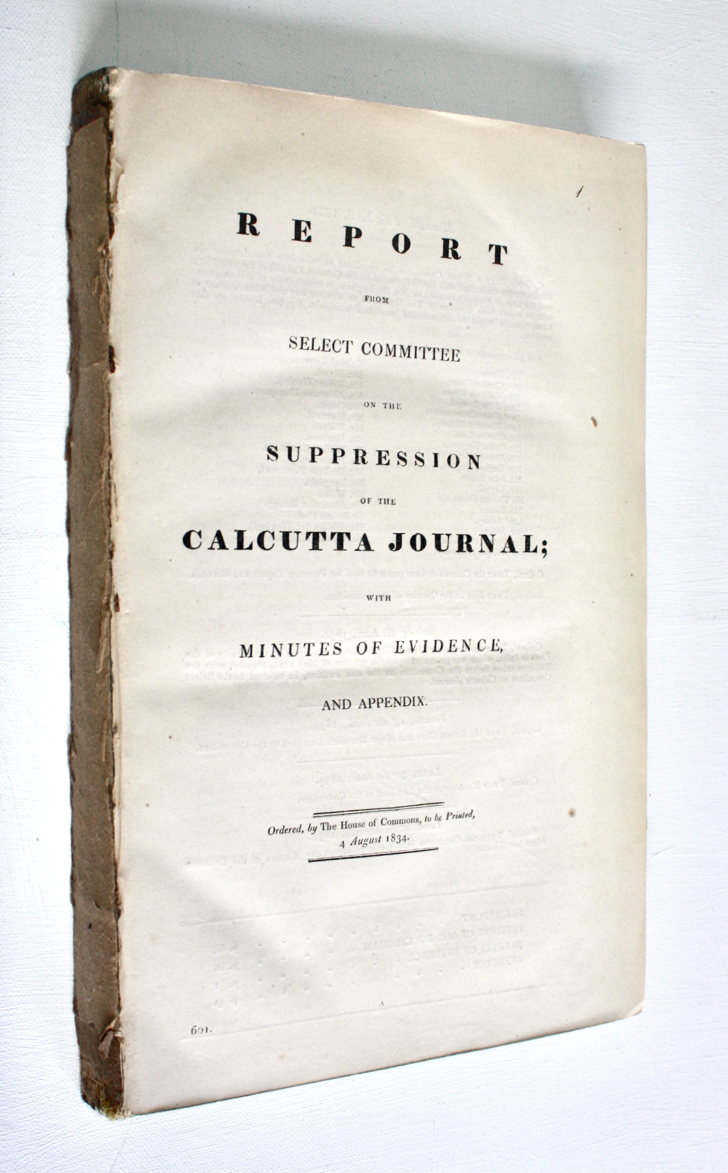 (British Parliamentary Paper 601) Report from Select Committee on the ...