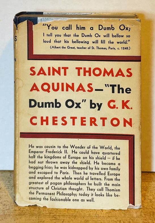 St. Thomas Aquinas [- "The Dumb Ox"] by Chesterton, G. K.: Near Fine ...