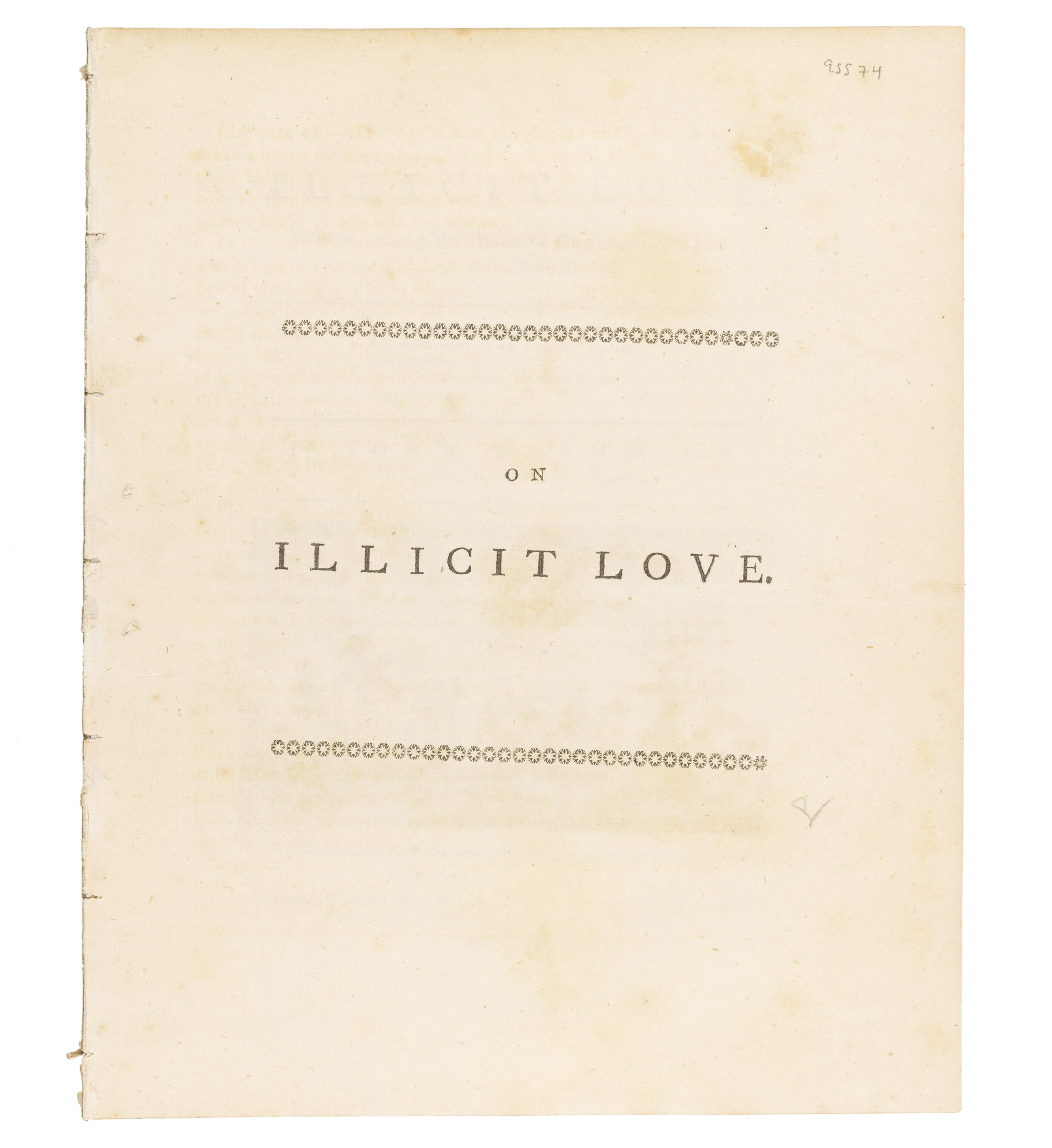 On Illicit Love. Written among the ruins of Godstow Nunnery, near ...