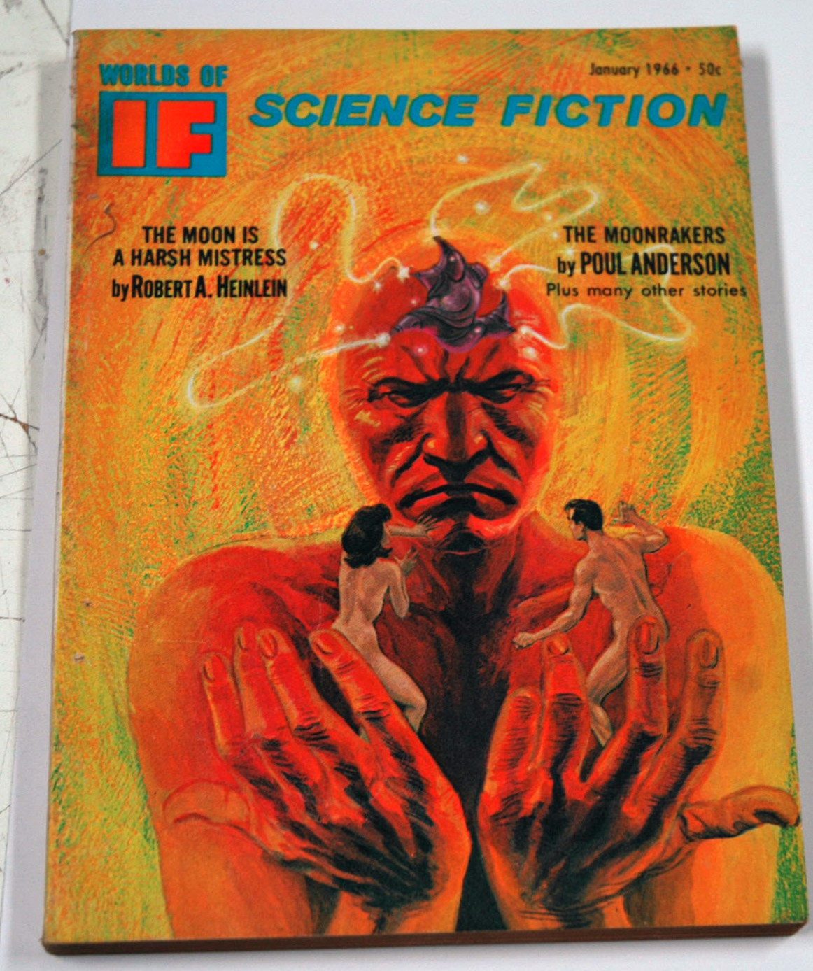 IF Worlds of Science Fiction: January 1966 ( "The Moon is a Harsh ...