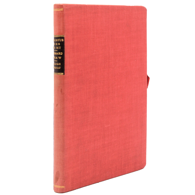 Augustus Does His Bit: an Unofficial Dramatic Tract on War Saving and ...