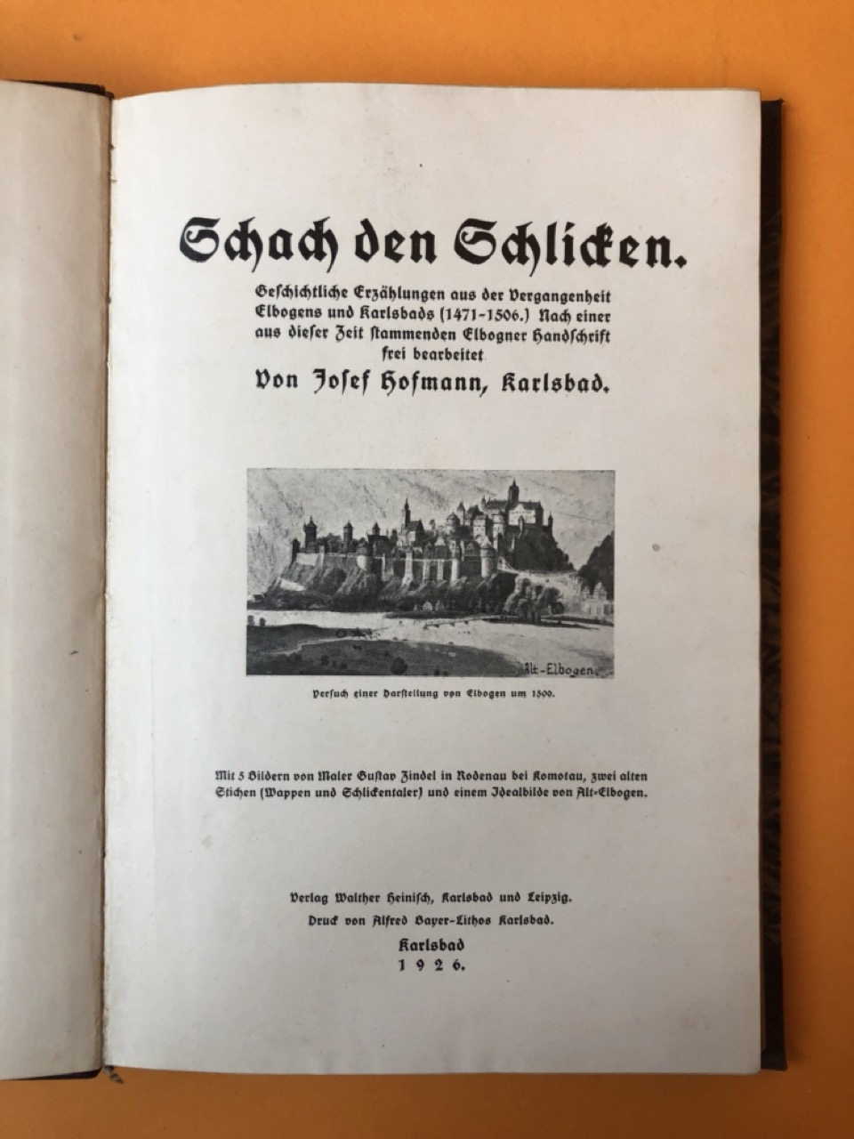 Schach den Schlicken. Geschichtliche Erzählungen aus der Elbogner und ... Schach den Schlicken. Geschichtliche Erzählungen aus der Elbogner und ...