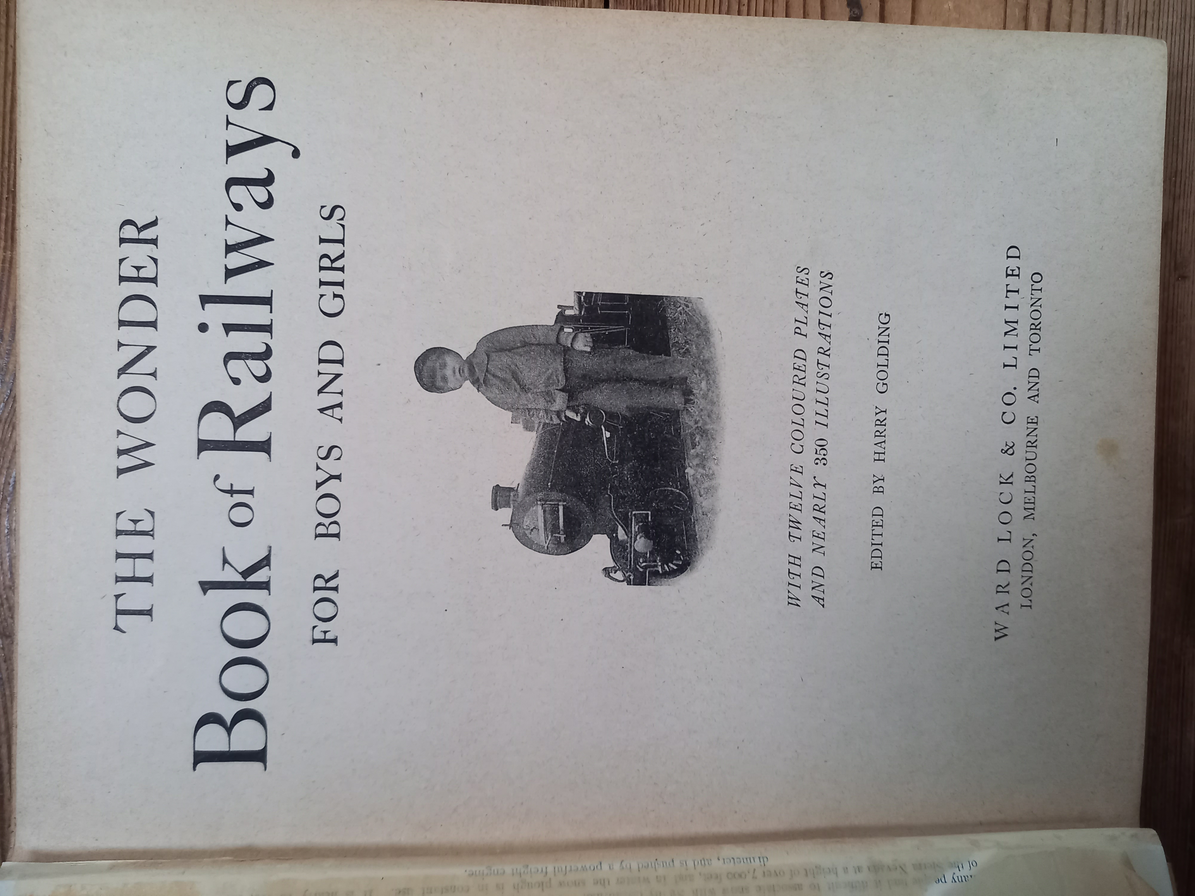 The Wonder Book of Railways for Boys and Girls by Golding, Harry (Ed.): Good Hardcover (1910 ...