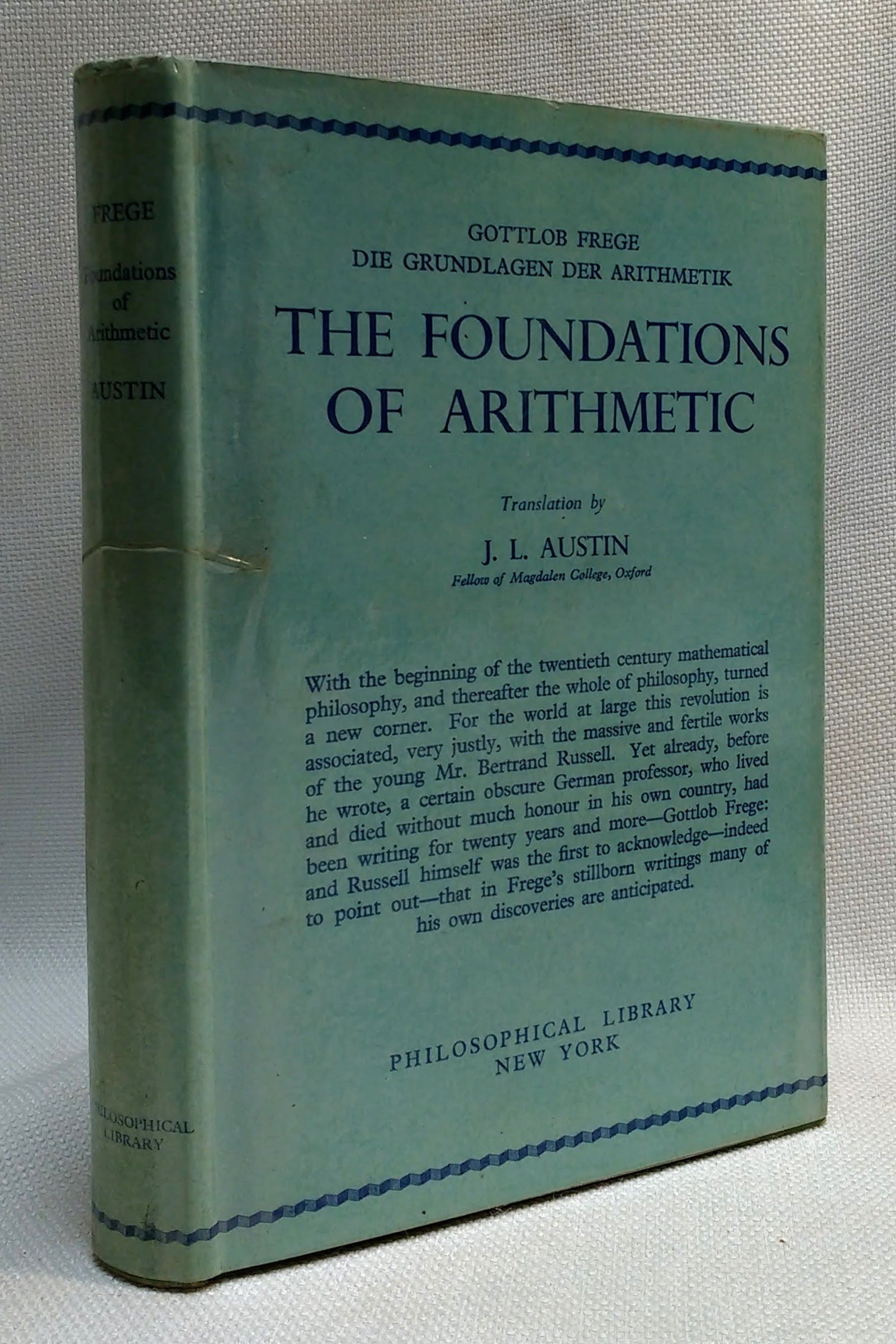 Die Grundlagen der Arithmetik THE FOUNDATIONS OF ARITHMETIC by Frege ...
