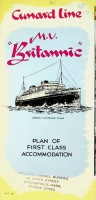 Brochure mv Britannic, plan of first class accommodation von Collectiv ...